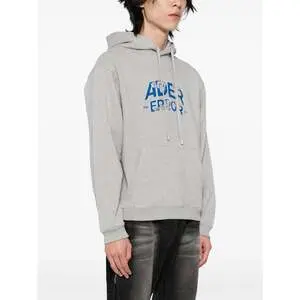 ADER ERROR Cotton Hooded Sweatshirt - Gray