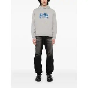 ADER ERROR Cotton Hooded Sweatshirt - Gray