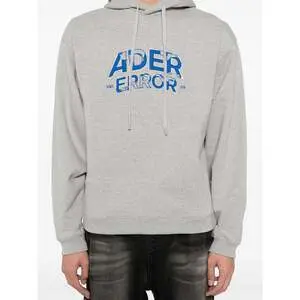 ADER ERROR Cotton Hooded Sweatshirt - Gray