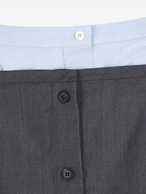 Prada Wool Midi Skirt - Multicolor