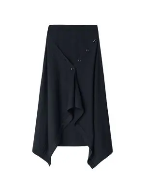 LEMAIRE Wool Blend Midi Skirt