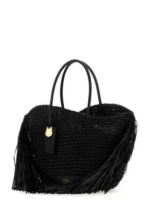 FERRAGAMO Raffia Shopping Bag
