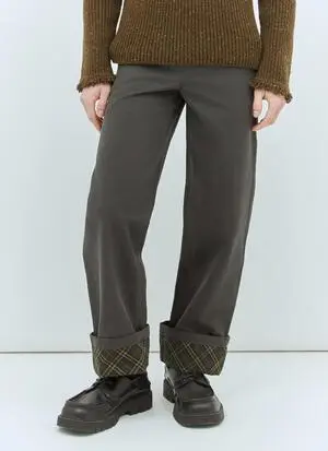 Burberry Cotton Carpenter Pants - Gray