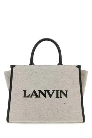 LANVIN Two-tone Canvas Small In & Out Shopping Bag - Multicolor