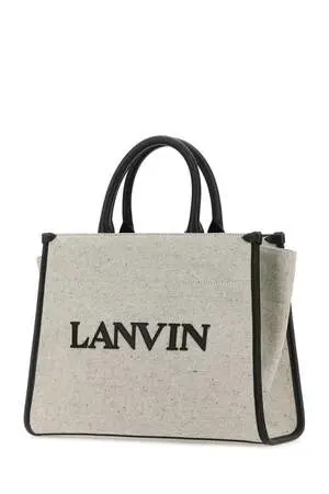 LANVIN Two-tone Canvas Small In & Out Shopping Bag - Multicolor