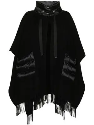 Herno Wool And Nylon Cape - Multicolor