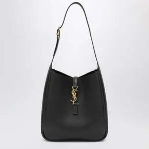 Saint Laurent Small Le 5 Ã€ 7 Bag In Textured Leather - Black