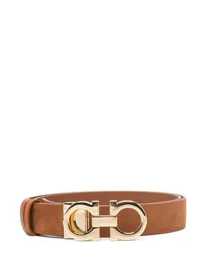 FERRAGAMO Suede Gancini Belt - Multicolor