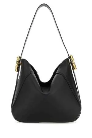 LANVIN Leather Melodie Shoulder Bag - Black
