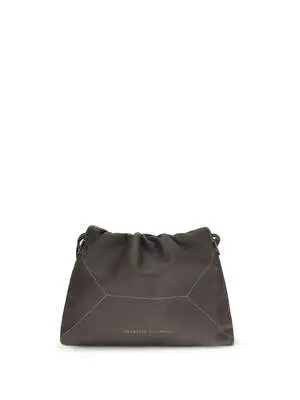 Brunello Cucinelli Leather Shoulder Bag - Brown