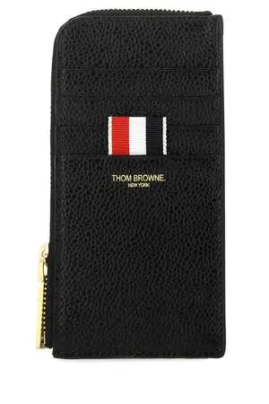 Thom Browne Leather Coin Purse - Black