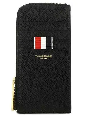 Thom Browne Leather Coin Purse - Black