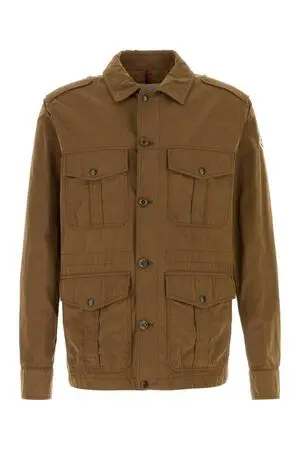 Moncler Biscuit Cotton Blend Amnicon Jacket - Brown