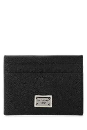 Dolce & Gabbana Leather Card Holder - Black