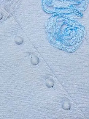 SELF-PORTRAIT Flower Knit Cardigan