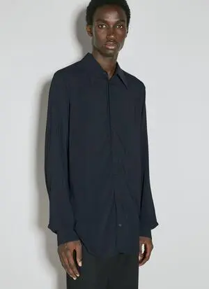 Dolce & Gabbana Martini Fit Stretch Charmeuse Shirt - Black