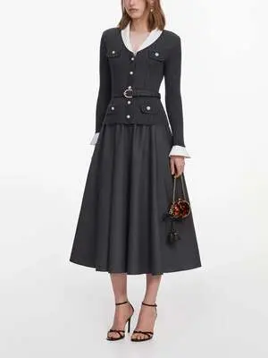 SELF-PORTRAIT Knit Midi Dress