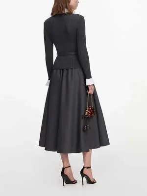 SELF-PORTRAIT Knit Midi Dress