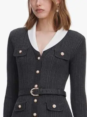SELF-PORTRAIT Knit Midi Dress