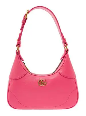 Gucci Small Aphrodite Shoulder Bag In Leather - Pink