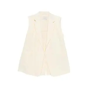 Sportmax Neutrals Jackets Waistcoat & Gilets - Cream