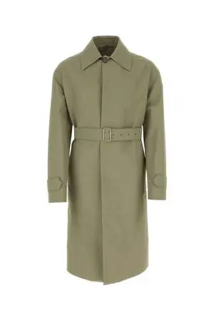 JIL SANDER Army Cotton Trench Coat - Green
