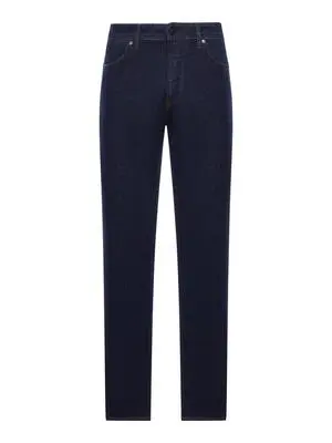 Stone Island Slim Jeans With Compass Logo