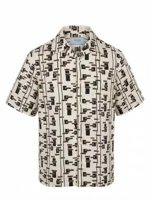 Prada Striped Cotton And Silk `bowling` Shirt - Multicolor