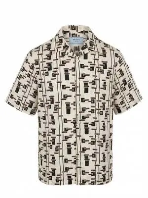 Prada Striped Cotton And Silk `bowling` Shirt - Multicolor