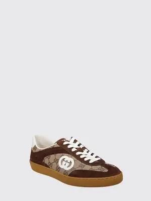 Gucci Leather Sneakers - Brown