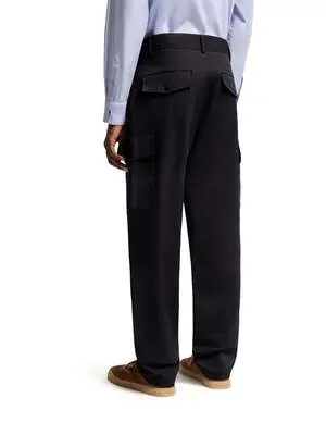 Moncler Cotton Blend Gabardine Cargo Pants