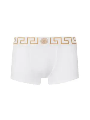 Versace Boxer Con Greca - White