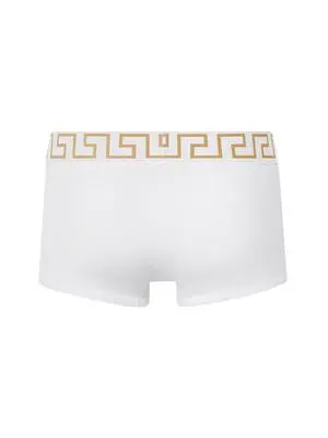 Versace Boxer Con Greca - White