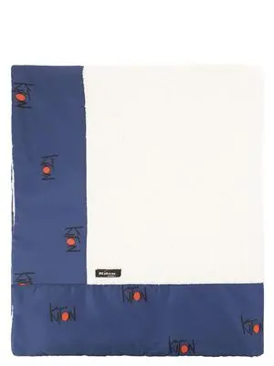 Kiton Terry Beach Towel With Logo Border - Multicolor
