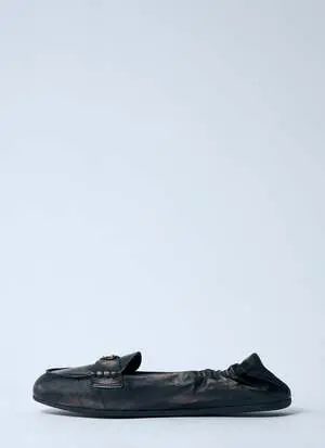 Prada Logo Plaque Loafters