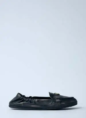 Prada Logo Plaque Loafters