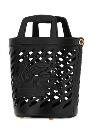 Etro Leather Coffa Bucket Bag