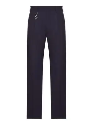 Prada Tailored Cotton Poplin Trousers - Blue