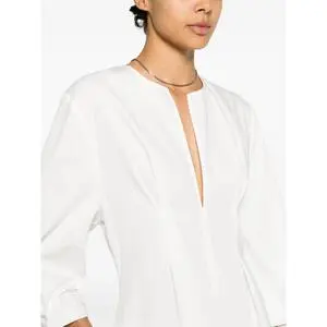 TOTEME V-neck Balloon Sleeves Dress