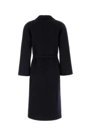 JIL SANDER Midnight Wool Coat - Blue