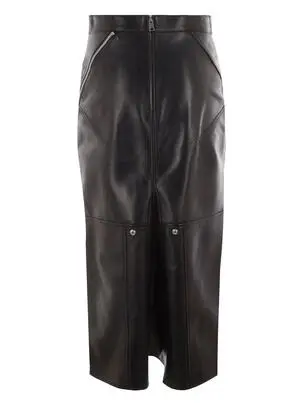 Alexander McQueen Leather Skirt - Multicolor