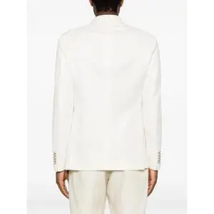 Tagliatore Double Breasted Blazer - Cream