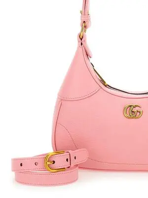 Gucci Aphrodite Small Leather Shoulder Bag - Pink