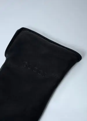 Gucci Logo Embossed Gloves