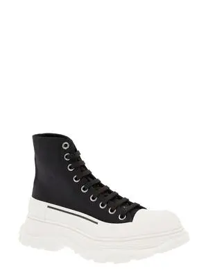 Alexander McQueen Tread Slick High Top Sneakers - Black