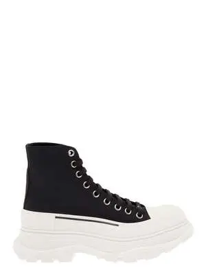 Alexander McQueen Tread Slick High Top Sneakers - Black
