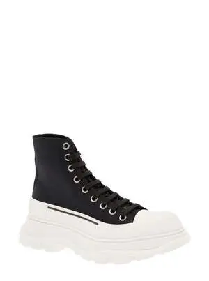 Alexander McQueen Tread Slick High Top Sneakers - Black