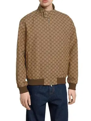 Gucci Gg Fabric Bomber Jacket