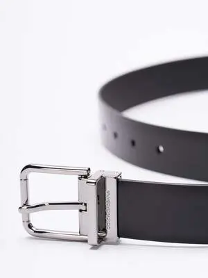 Dolce & Gabbana Logo Roller Buckle Belt