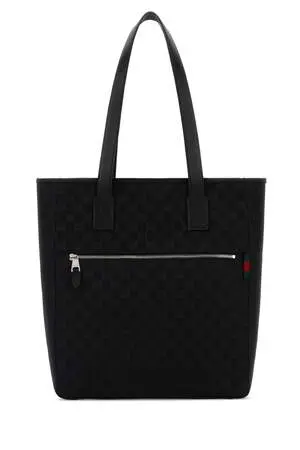 Gucci Gg Fabric Shopping Bag - Black